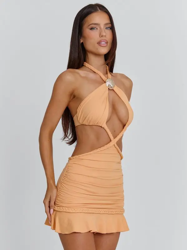 OUTCAST Livai Mini Dress Peach