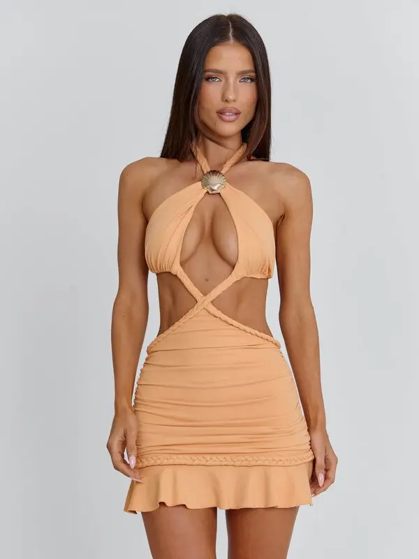 OUTCAST Livai Mini Dress Peach