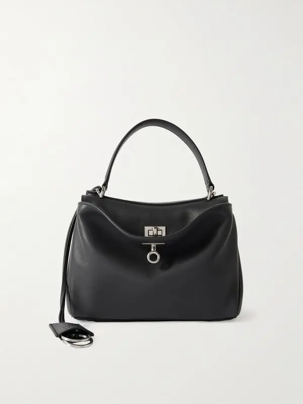 Balenciaga Rodeo Mini Leather Top-handle Bag - Gray