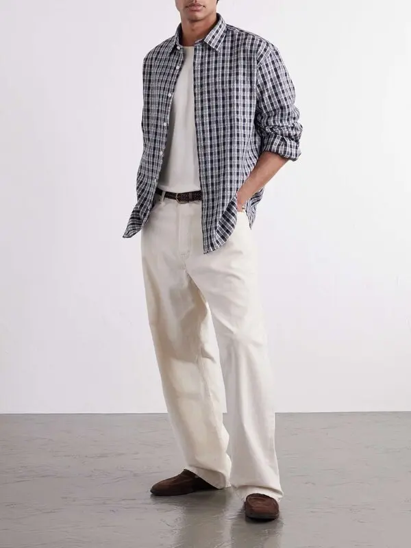 Nn07 Deon 50007 Checked Organic Cotton Shirt