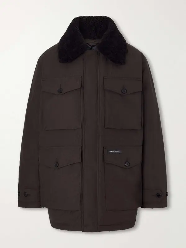 Canada Goose Scout Shearling-trimmed Shell Down Jacket