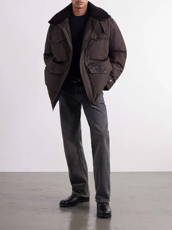 Canada Goose Scout Shearling-trimmed Shell Down Jacket