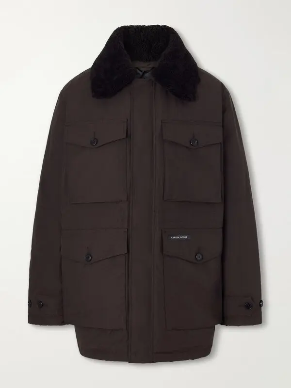 Canada Goose Scout Shearling-trimmed Shell Down Jacket