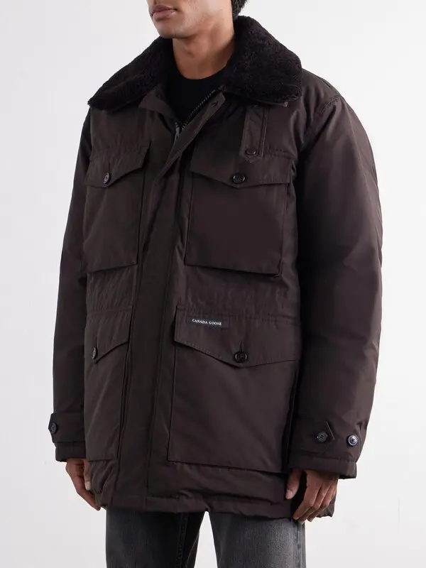Canada Goose Scout Shearling-trimmed Shell Down Jacket