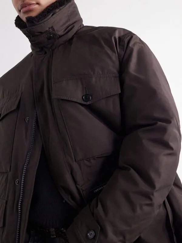 Canada Goose Scout Shearling-trimmed Shell Down Jacket