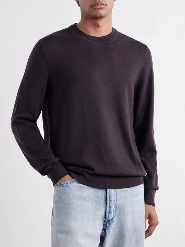 Nn07 Ted 6605 Wool Sweater - Brown