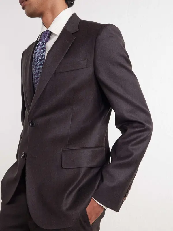 Paul Smith Wool And Cashmere-blend Flannel Suit Jacket