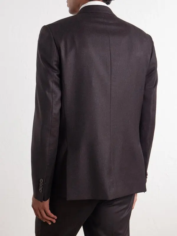 Paul Smith Wool And Cashmere-blend Flannel Suit Jacket