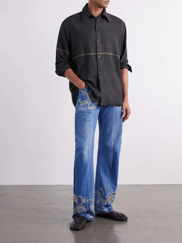KARTIK RESEARCH Rabari Embroidered Cotton Shirt