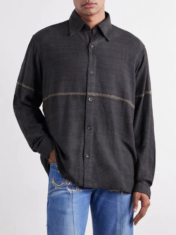 KARTIK RESEARCH Rabari Embroidered Cotton Shirt