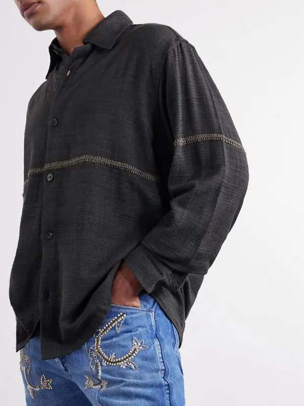 KARTIK RESEARCH Rabari Embroidered Cotton Shirt