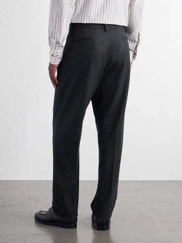 Massimo Alba Stan Straight-leg Pleated Virgin Wool Suit Trousers