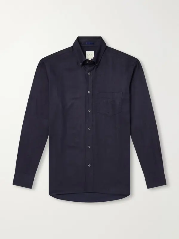 Paul Smith Cotton And Lyocell-blend Flannel Overshirt