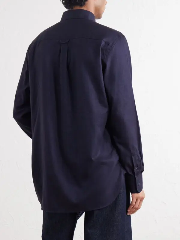 Paul Smith Cotton And Lyocell-blend Flannel Overshirt