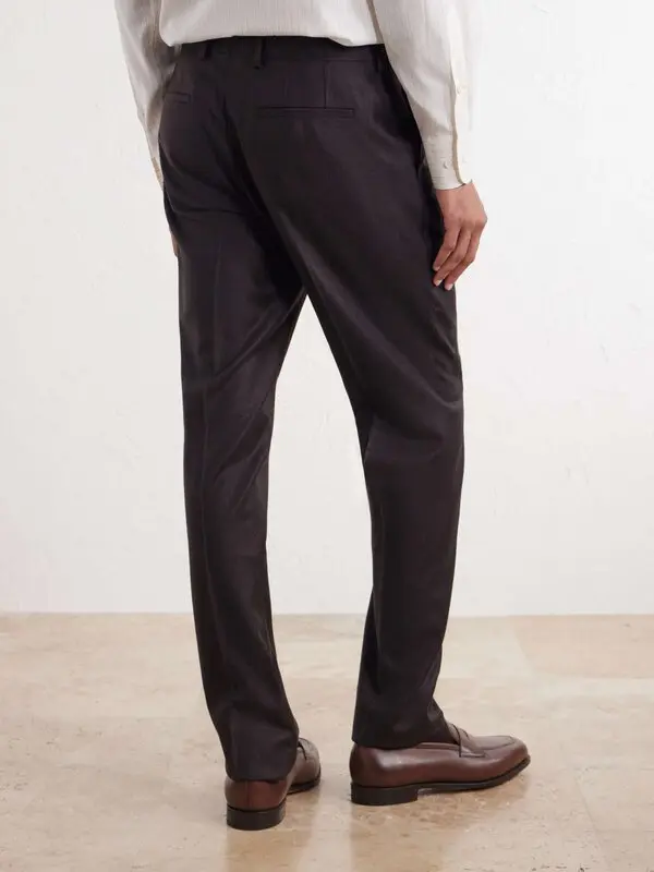 Paul Smith Straight-leg Wool And Cashmere-blend Flannel Trousers