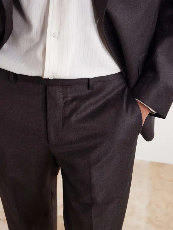 Paul Smith Straight-leg Wool And Cashmere-blend Flannel Trousers