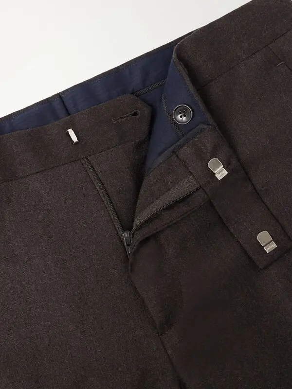 Paul Smith Straight-leg Wool And Cashmere-blend Flannel Trousers
