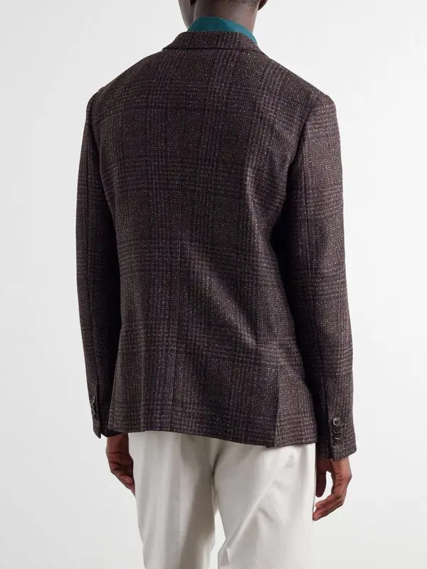 Paul Smith Prince Of Wales Checked Wool-blend Blazer