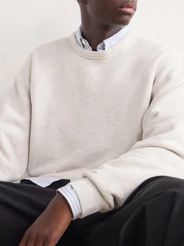 Aimé Leon Dore Marina Cotton-jersey Sweatshirt - Gray