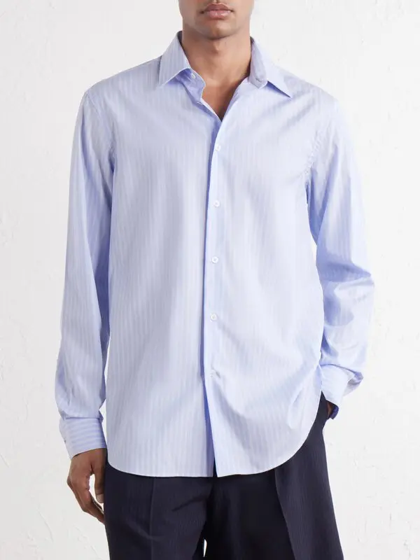 Paul Smith Striped Cotton-poplin Shirt