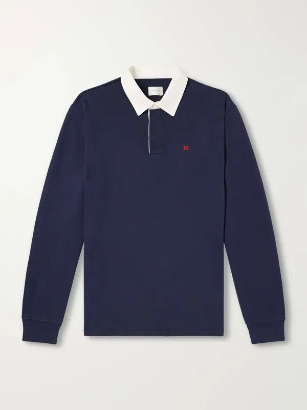 Aimé Leon Dore Cotton-jersey Polo Shirt - Navy