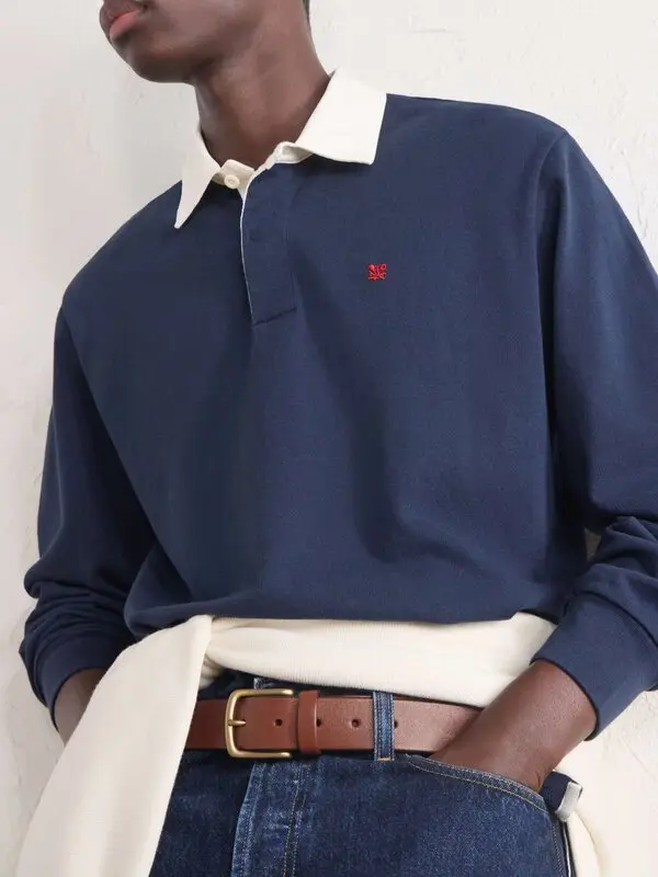 Aimé Leon Dore Cotton-jersey Polo Shirt - Navy