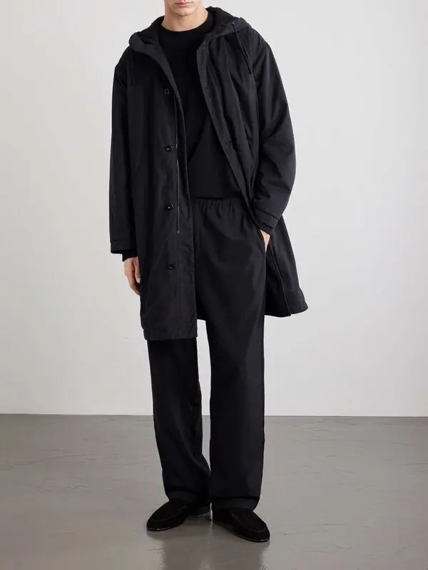 THE ROW Saori Cotton-blend Jacket - Black