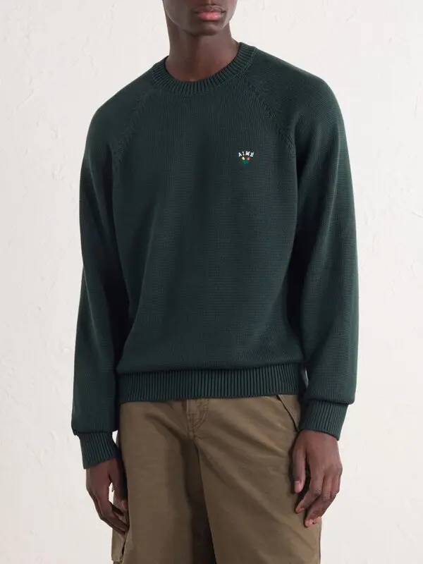 Aimé Leon Dore Logo-embroidered Cotton Sweater