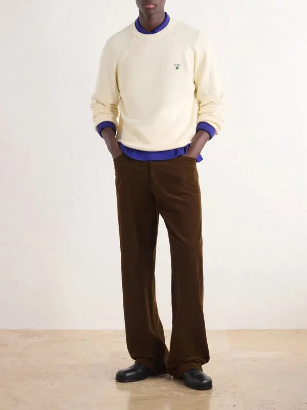 Aimé Leon Dore Logo-embroidered Cotton Sweater