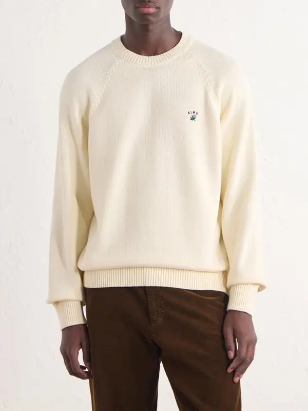Aimé Leon Dore Logo-embroidered Cotton Sweater