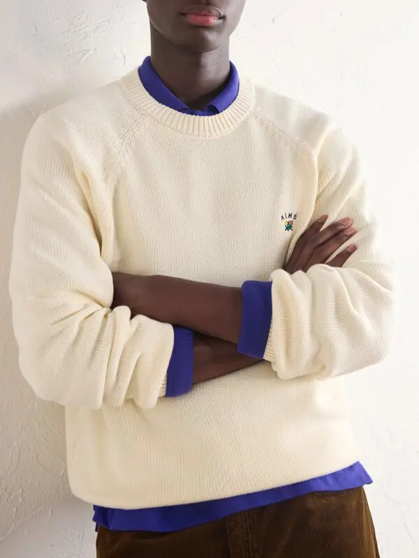 Aimé Leon Dore Logo-embroidered Cotton Sweater