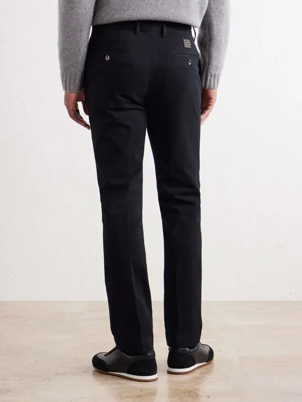 SLOWEAR Incotex Straight-leg Cotton-blend Twill Trousers