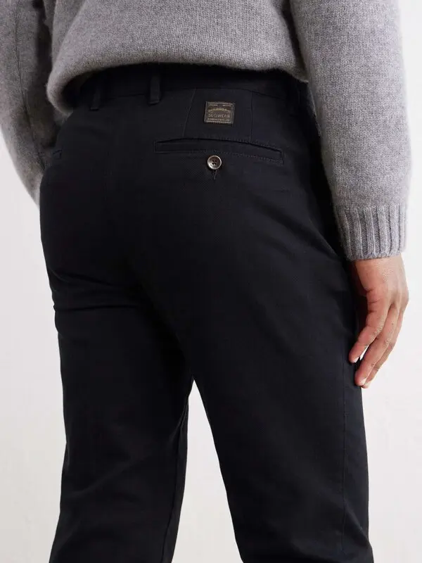 SLOWEAR Incotex Straight-leg Cotton-blend Twill Trousers