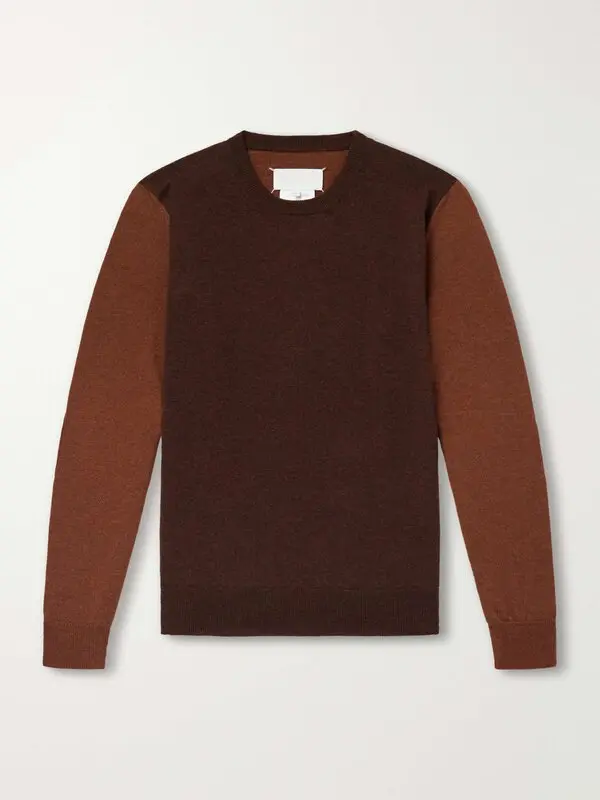 MAISON MARGIELA Colour-block Wool Sweater