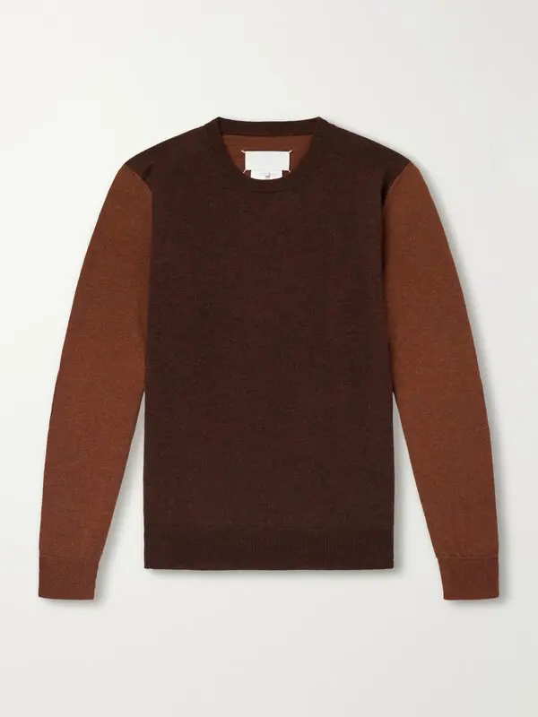 MAISON MARGIELA Colour-block Wool Sweater