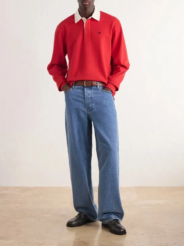 Aimé Leon Dore Logo-embroidered Cotton-jersey Polo Shirt