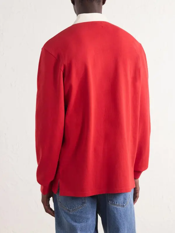 Aimé Leon Dore Logo-embroidered Cotton-jersey Polo Shirt