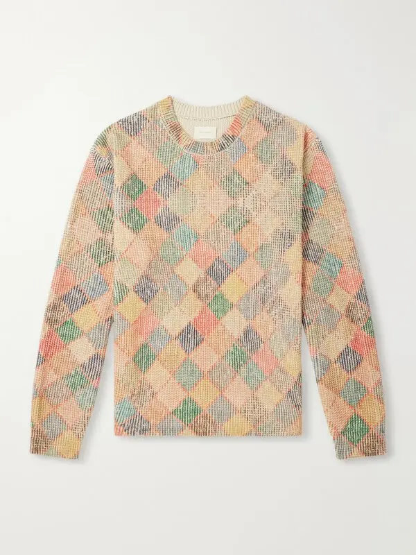 Aimé Leon Dore Checked Cotton Sweater