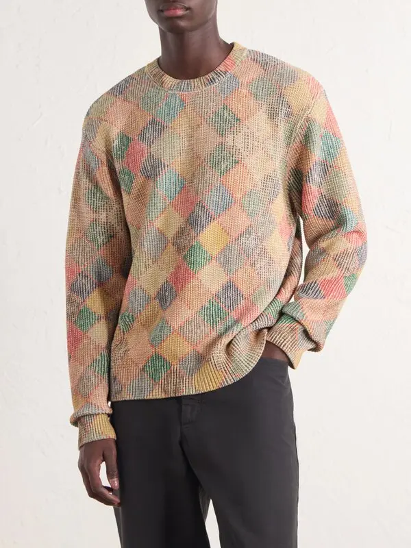 Aimé Leon Dore Checked Cotton Sweater