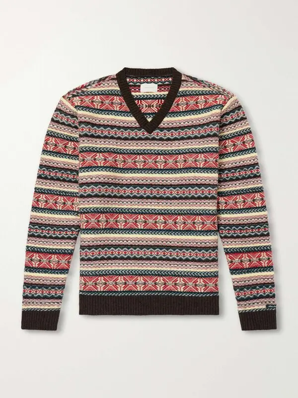 Aimé Leon Dore Fair Isle Wool-blend Sweater