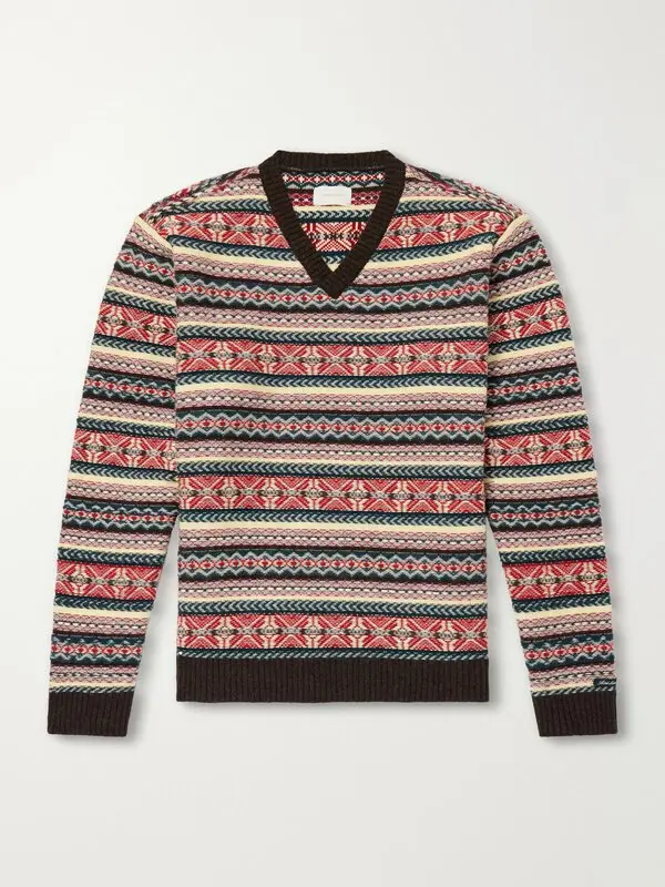 Aimé Leon Dore Fair Isle Wool-blend Sweater