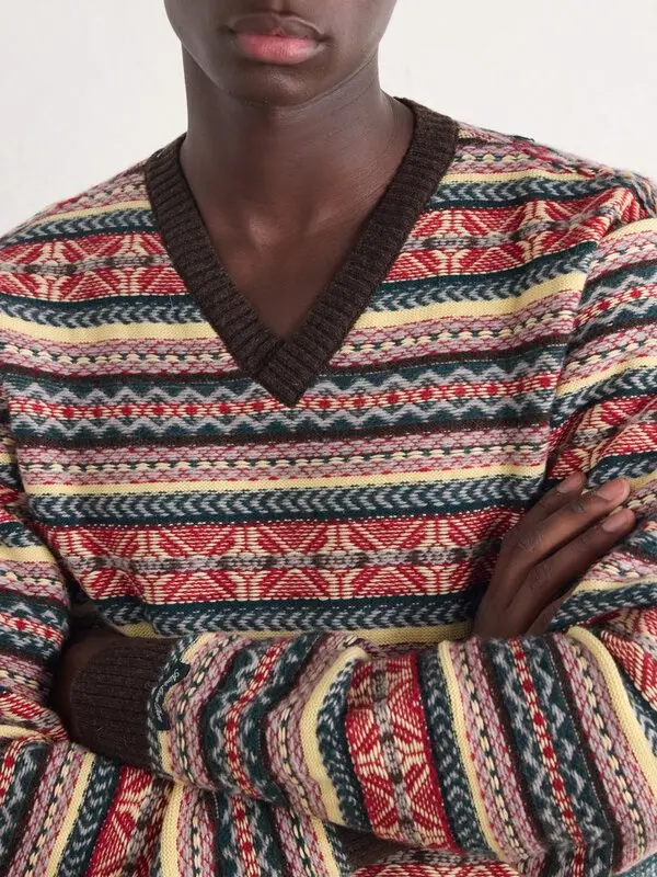 Aimé Leon Dore Fair Isle Wool-blend Sweater