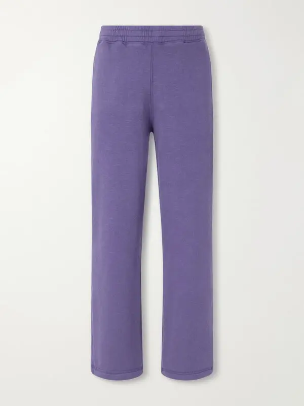 Aimé Leon Dore Marina Straight-leg Cotton-jersey Sweatpants - Blue
