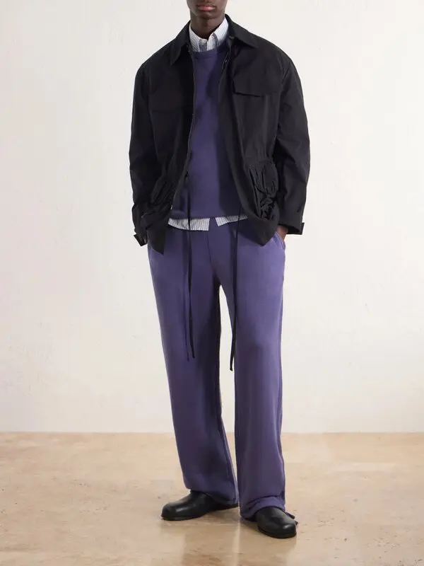 Aimé Leon Dore Marina Straight-leg Cotton-jersey Sweatpants
