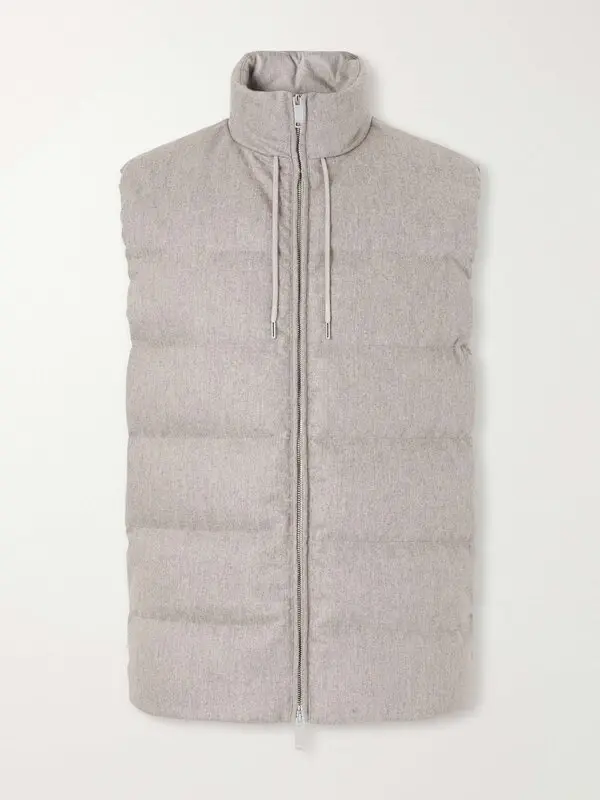 SLOWEAR Montedoro Quilted Wool-blend Down Gilet