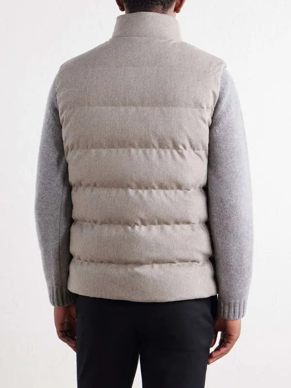 SLOWEAR Montedoro Quilted Wool-blend Down Gilet