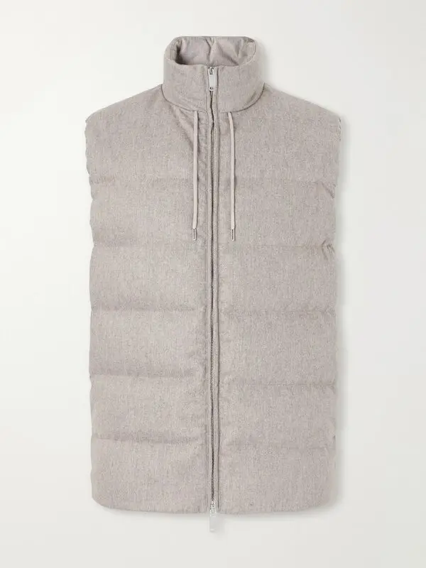 SLOWEAR Montedoro Quilted Wool-blend Down Gilet