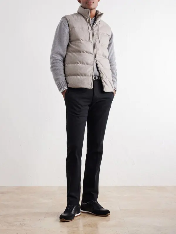 SLOWEAR Montedoro Quilted Wool-blend Down Gilet