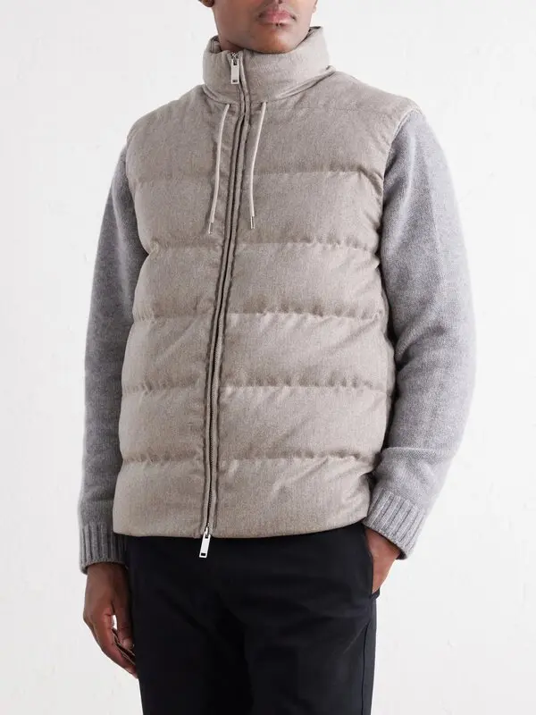 SLOWEAR Montedoro Quilted Wool-blend Down Gilet