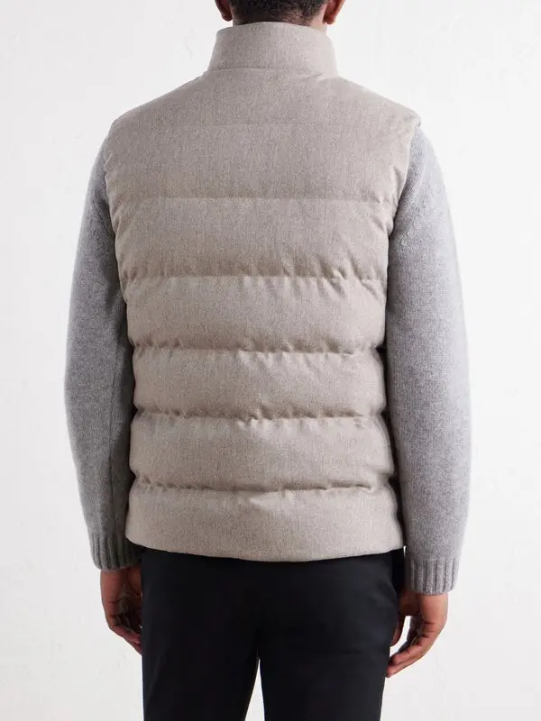 SLOWEAR Montedoro Quilted Wool-blend Down Gilet